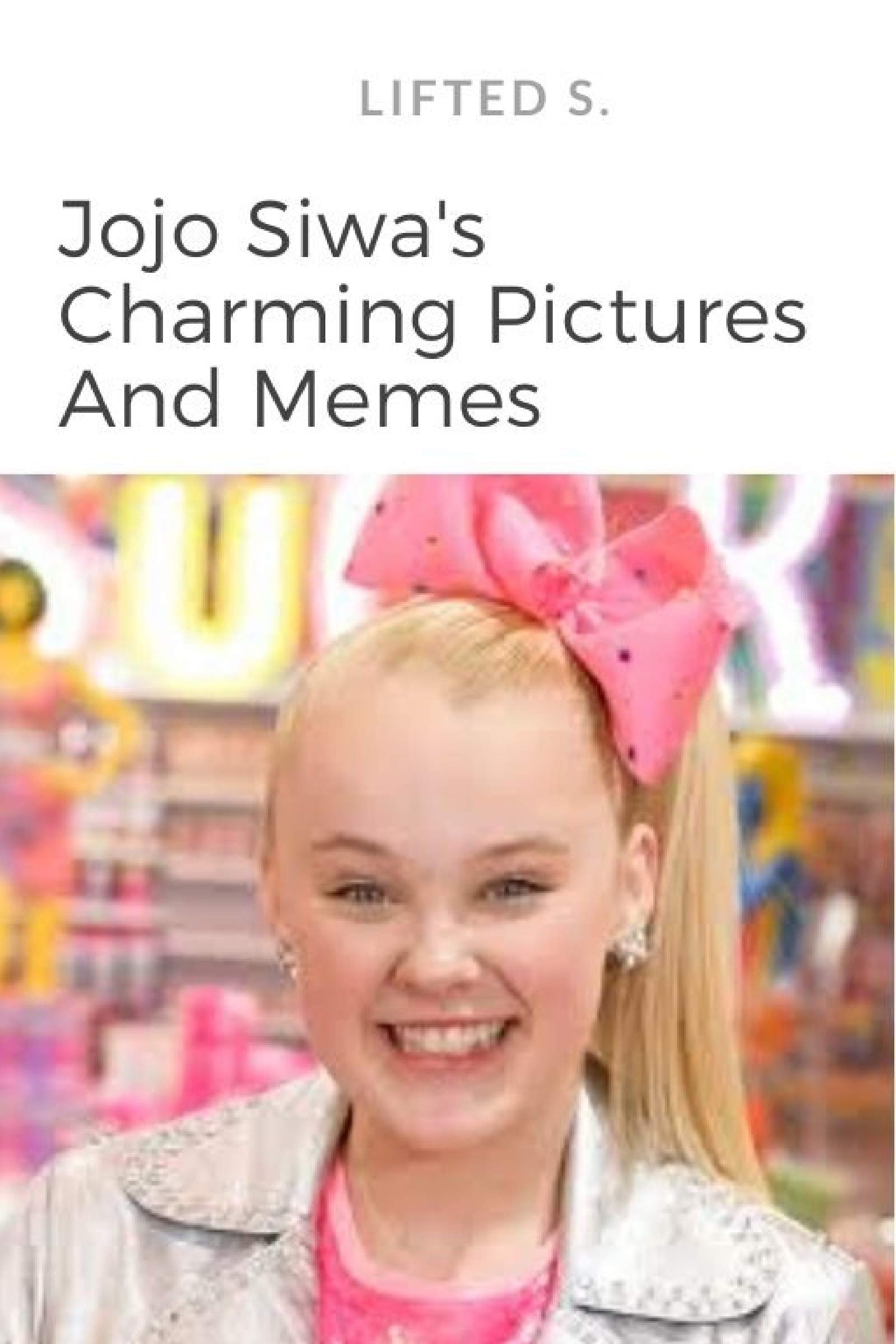 Jojo Siwa: Jojo Siwa’s Charming Pictures And Memes by Lifted S. | Goodreads