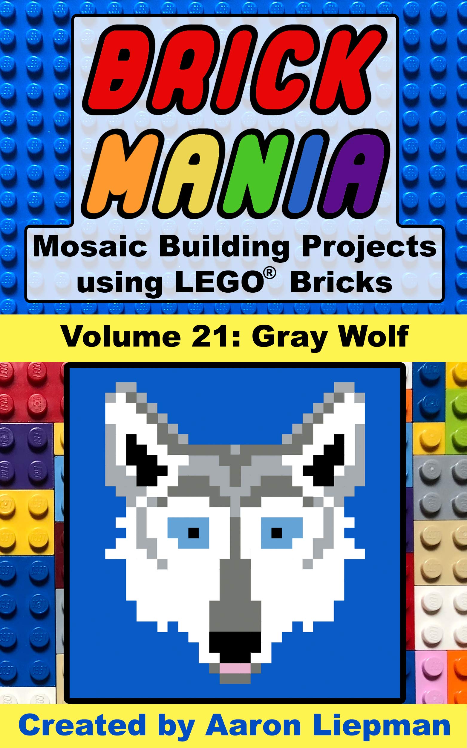 Brick Madness - LEGO® Mosaic Building Instructions: Volume 21 - Gray ...