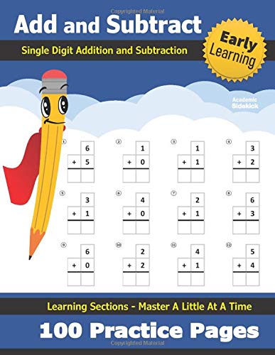 Single Digit Addition and Subtraction: Practice Workbook - 100 Days of ...