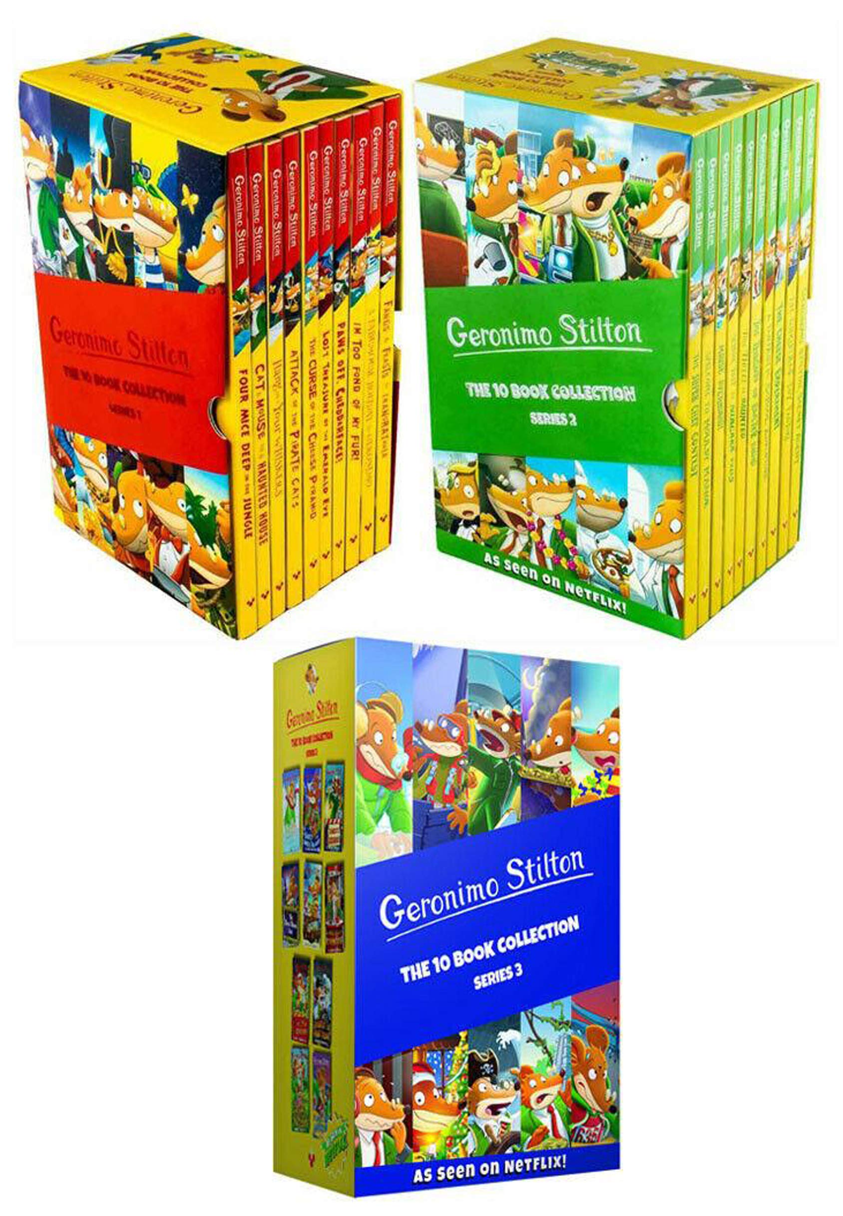 Geronimo Stilton Series 1, Series 2 and Series 3 - 30 Books Collection ...