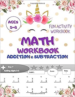 Math Workbook Addition and Subtraction : Fun Activity Workbook by Maths ...