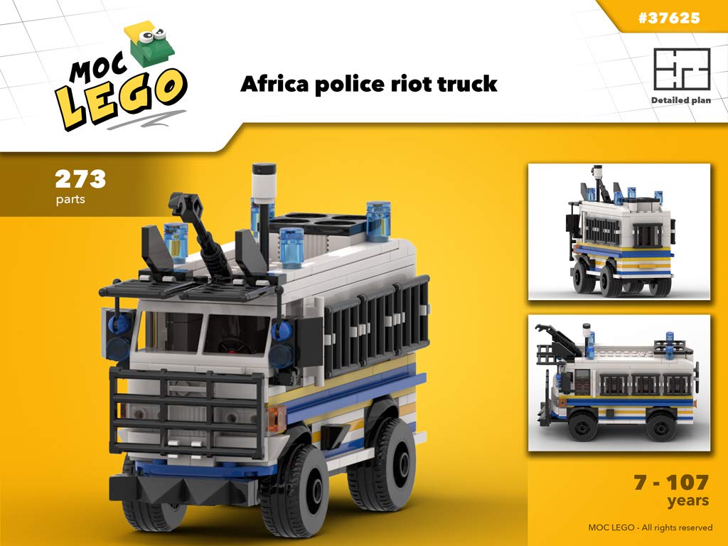 Africa police riot truck (Instruction Only): MOC LEGO by Bryan Paquette ...