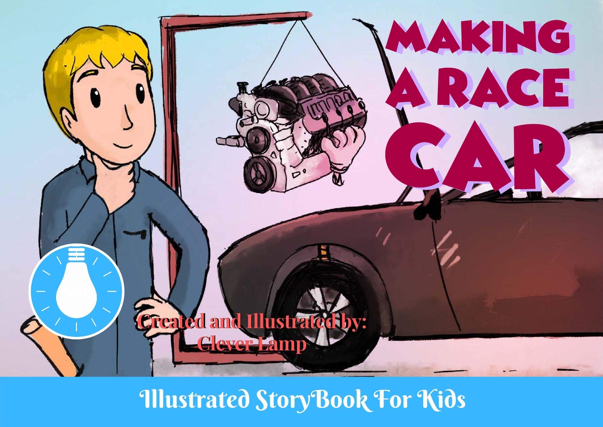 Making A Race Car: Before Bed Children's Book- Cute story - Easy ...