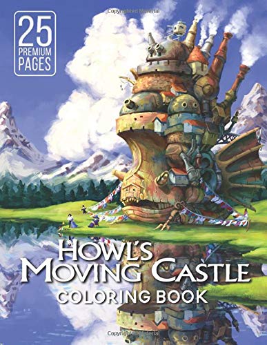 Howl's Moving Castle Coloring Book: Wonderful Coloring Book For Kids ...