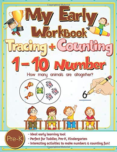 My Early Tracing and Counting 1-10 Number Workbook: Workbook practice ...