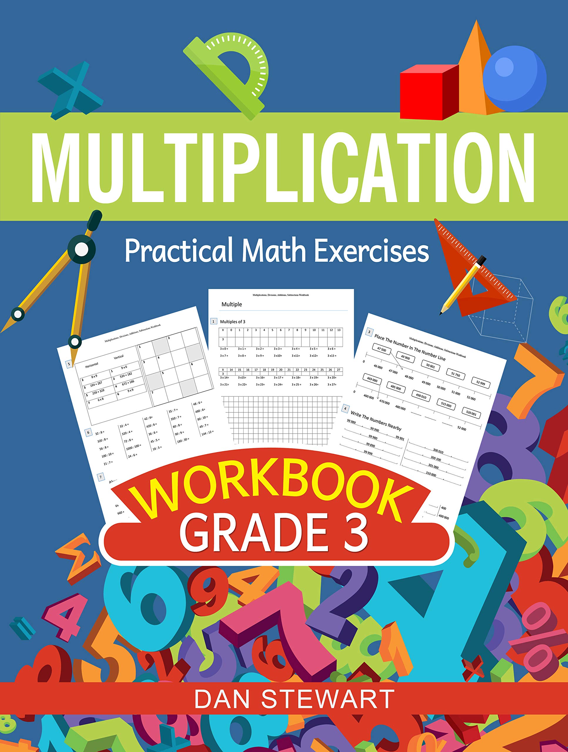 Multiplication Workbook Grade 3: Practical Math Exercises by Dan ...