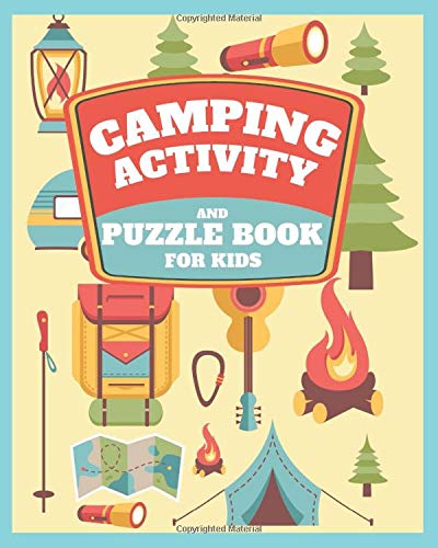 Camping Activity and Puzzle Book For Kids: Fun Camp Themed Word ...