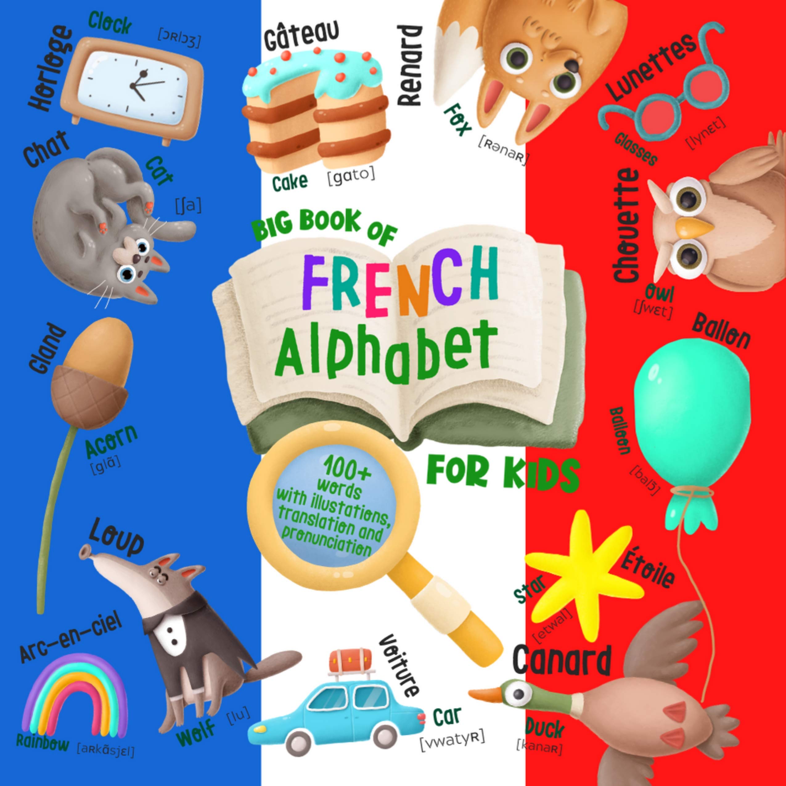 Big Book of French Alphabet for Kids: English-French Book for Kids ...