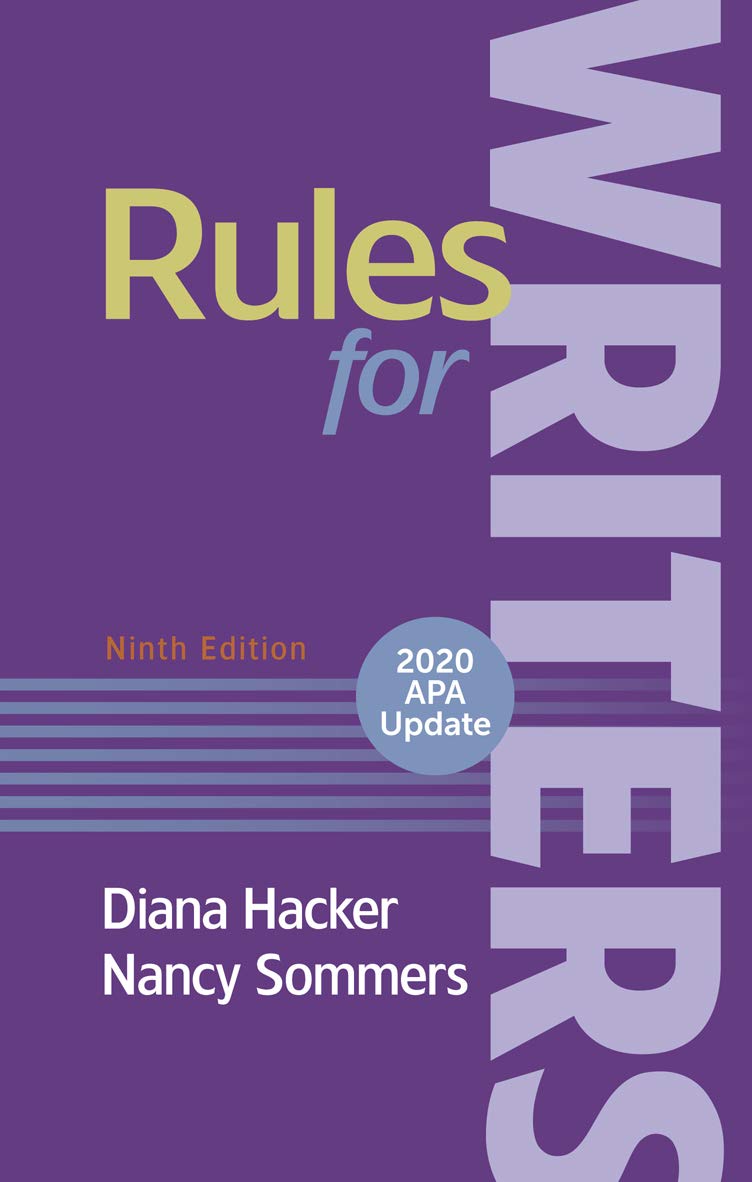 Rules for Writers by Diana Hacker | Goodreads
