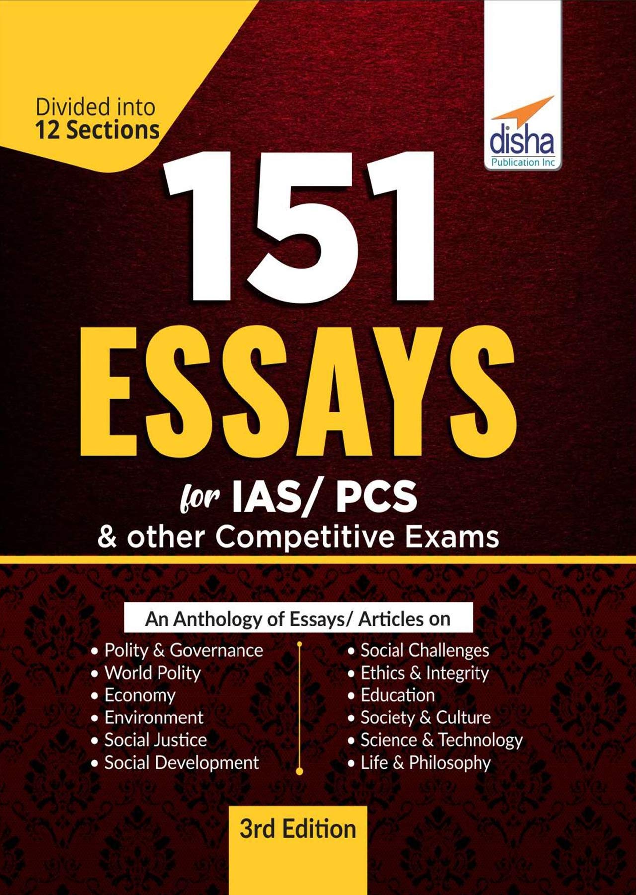 151 Essays for IAS/ PCS & other Competitive Exams 3rd Edition by Disha ...