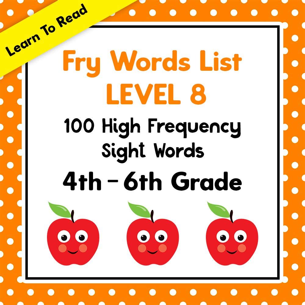 Fry Word List Book Level 8 100 High Frequency Sight Words 4th 6th fry-word-list-book-level-8-100-high-frequency-sight-words-4th-6th