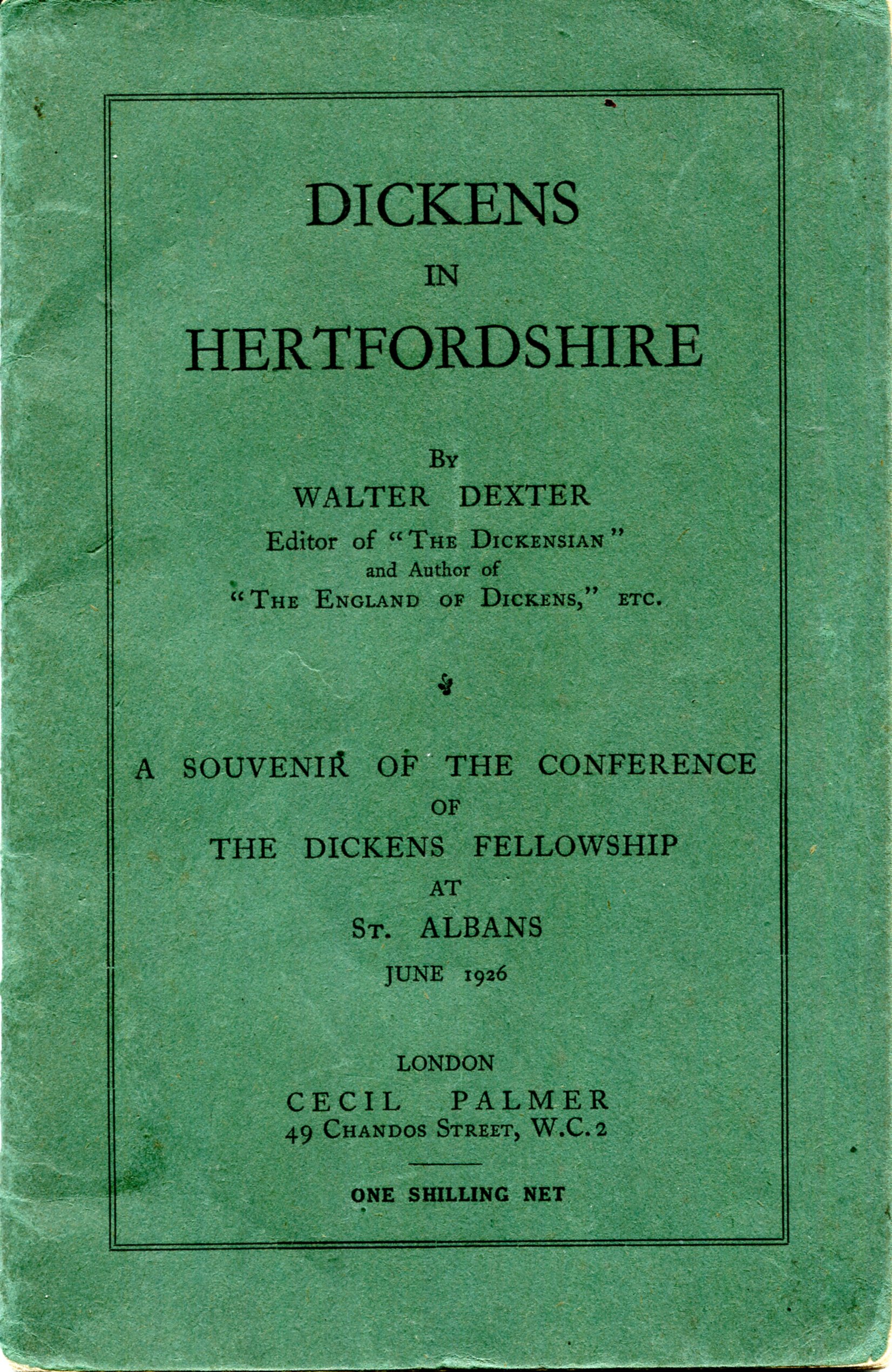 Dickens in Hertfordshire by Walter Dexter | Goodreads