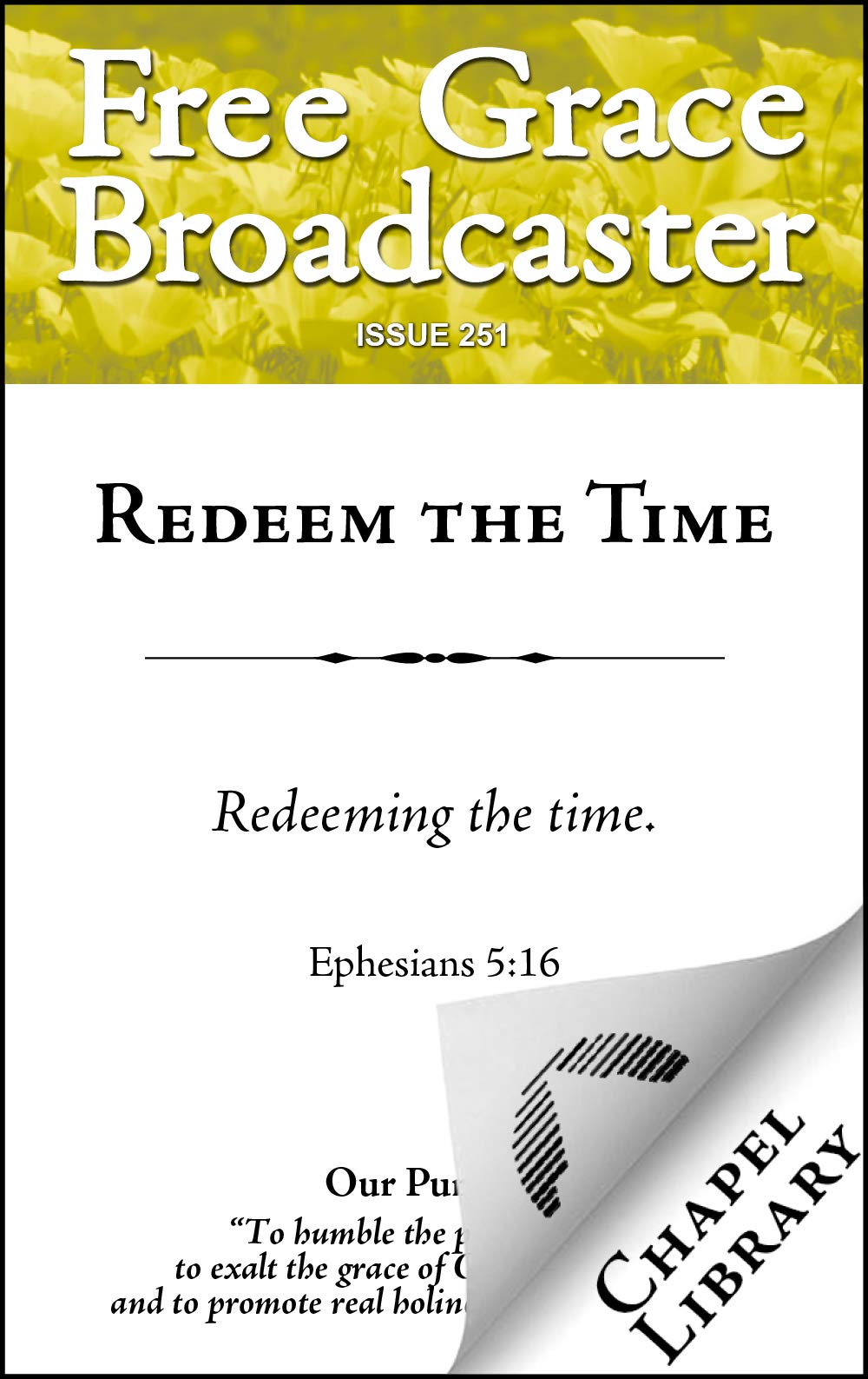 Redeem the Time (Free Grace Broadcaster Book 251) by Octavius Winslow ...