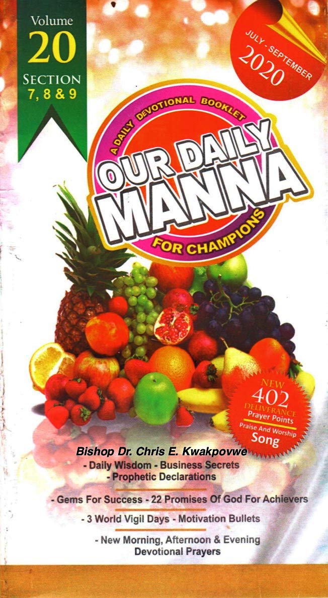 Our Daily Manna July - September 2020: A Devotional Booklet for ...