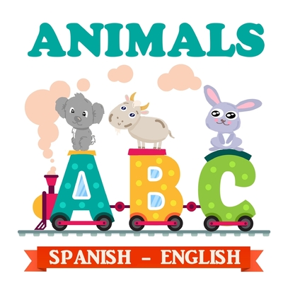 ABC Animals Spanish - English: ABC Bilingual Book | Spanish English ...