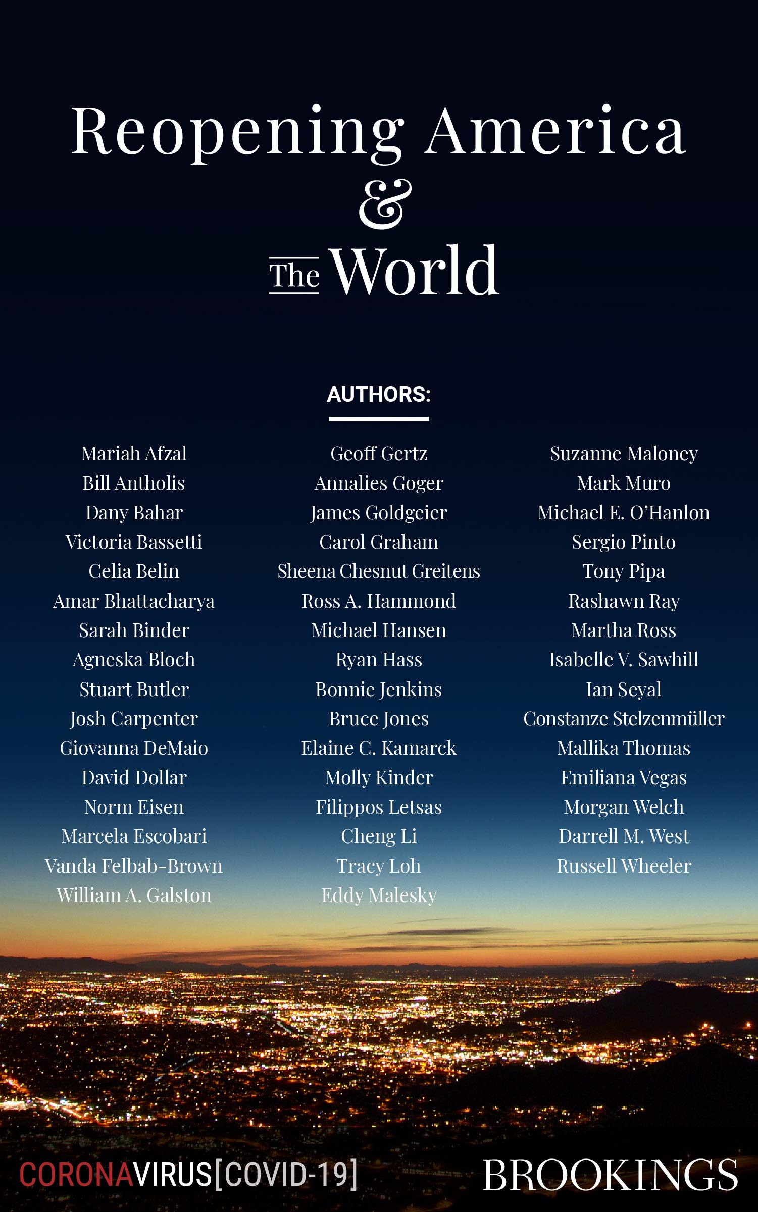 Reopening America and the World: Saving Lives and Livelihoods by John R ...