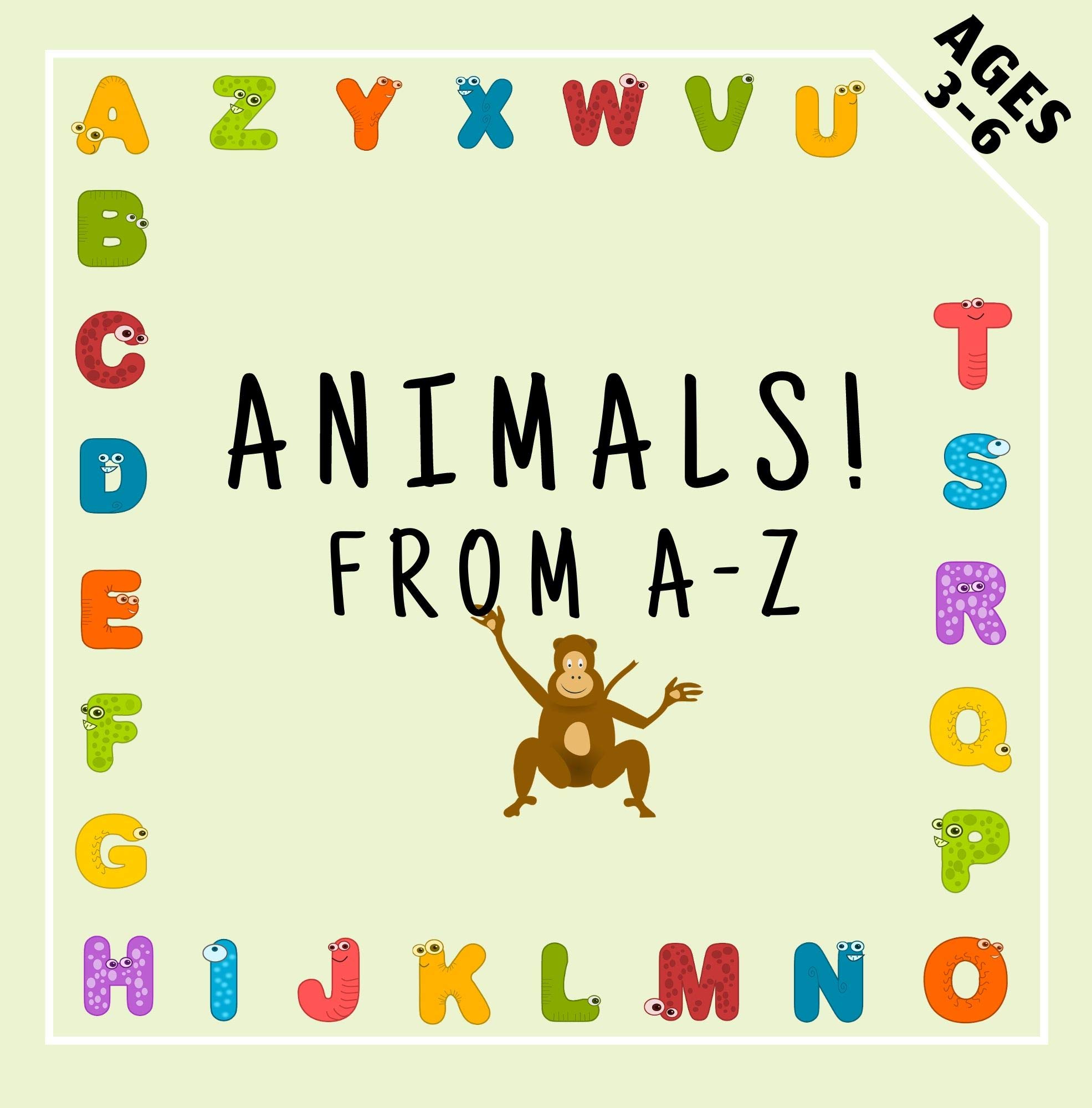 Animals From A-Z: Fun Educational Guessing Game for Kids 3-6 Year Olds ...