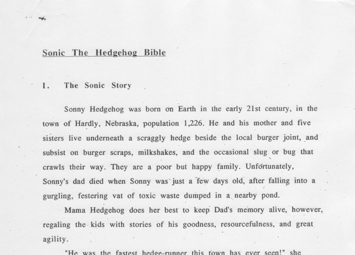 Sonic Bible by Sega of America | Goodreads