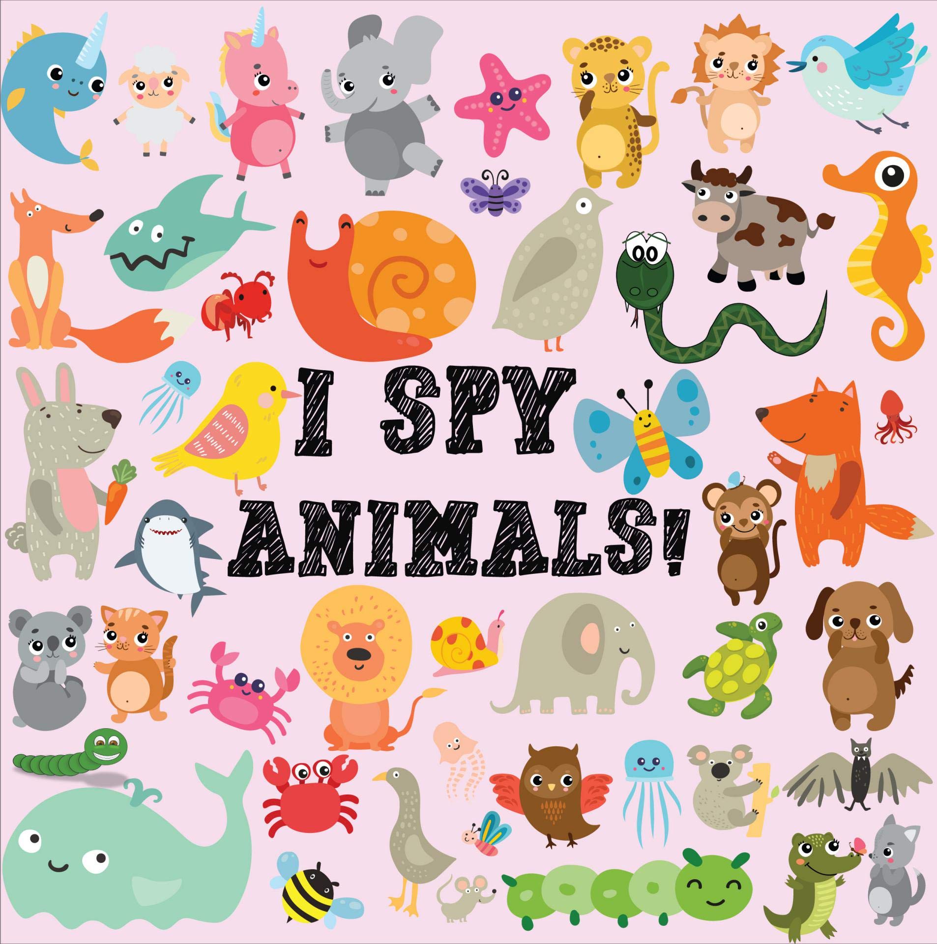 I Spy - Animals!: A Fun Activity and Guessing Game for Little Kids ...
