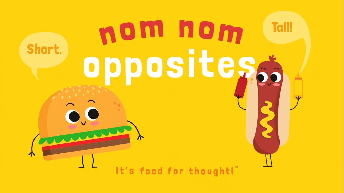 Words Opposites Fun Learning Nom Nom Opposites: A Fun Early Learning ...