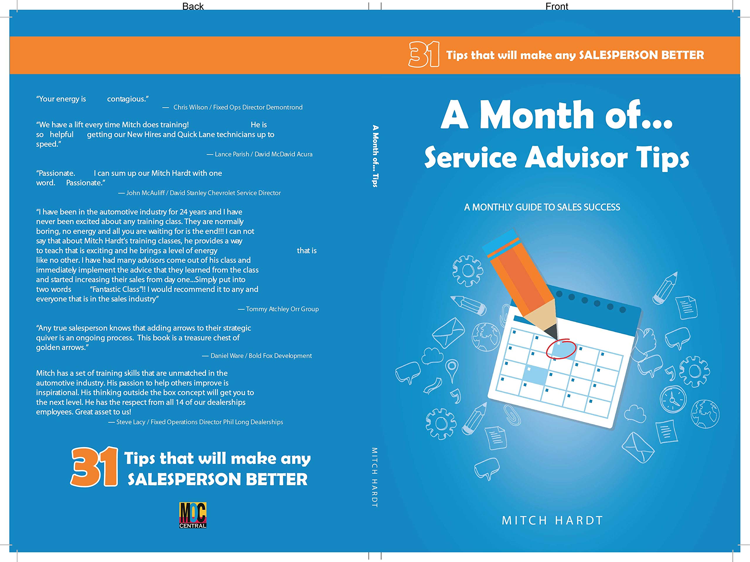 A Month of...: Service Advisor Tips by Mitch Hardt | Goodreads