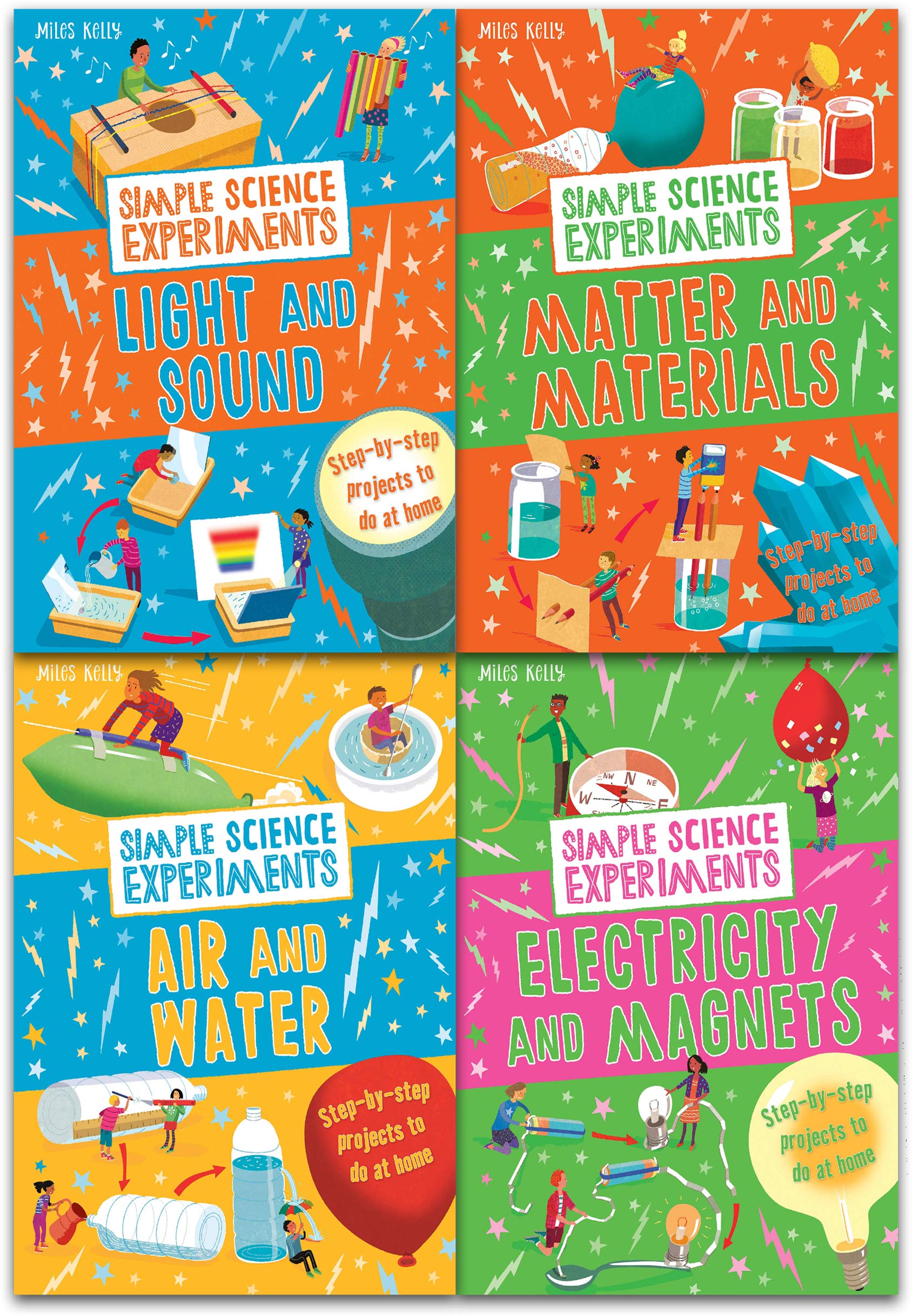 Miles Kelly Simple Science Experiments Collection 4 Books Set By Chris ...