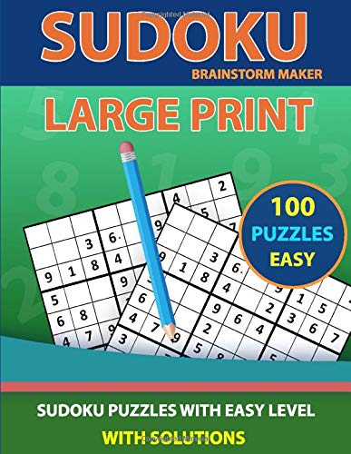Sudoku Large Print: 100 Sudoku Puzzles with Easy Level - One Puzzle Per ...