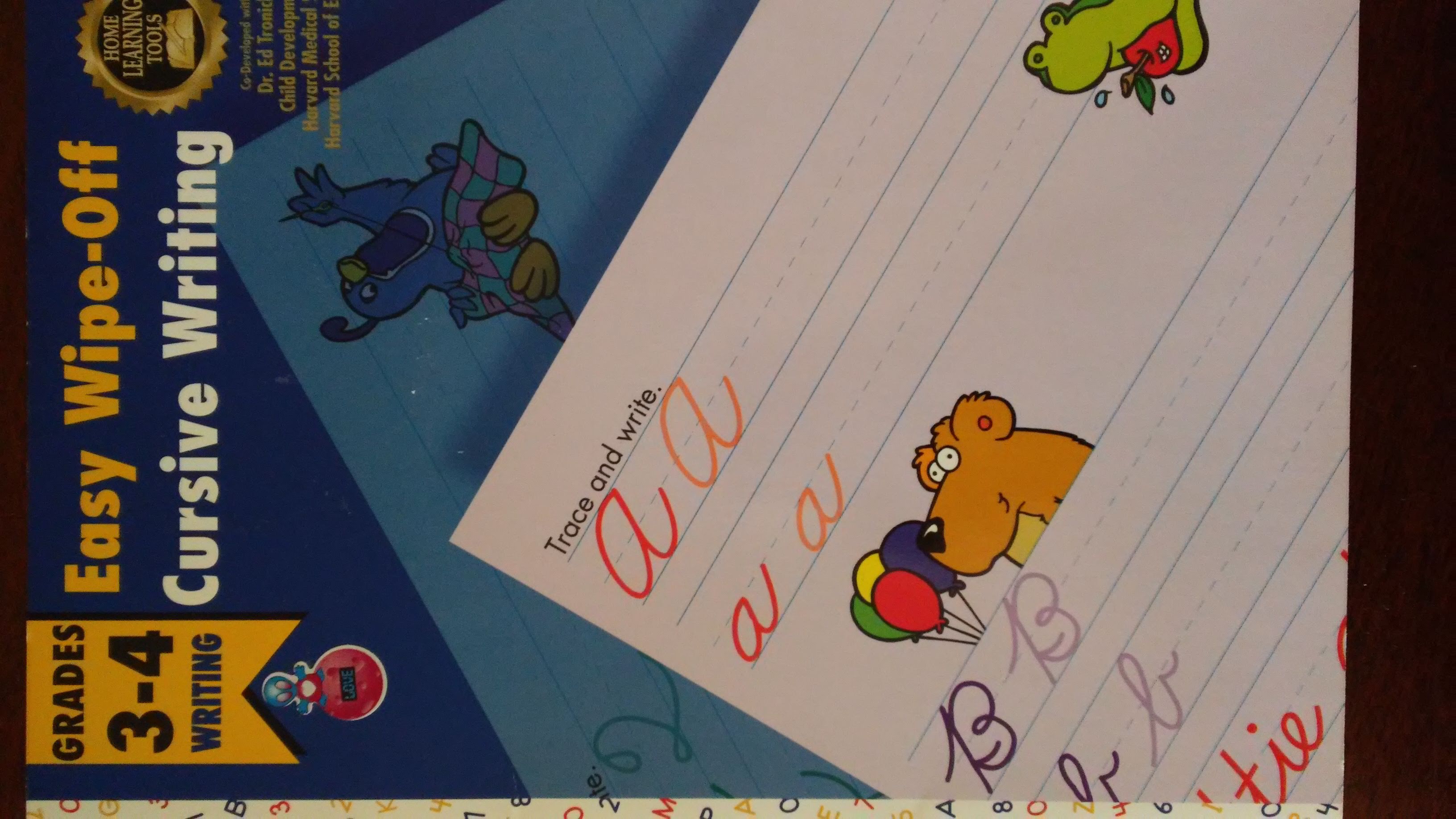 Easy Wipe-off Cursive Writing Grade 3 - 4 Workbook by Edward Z. Tronick ...