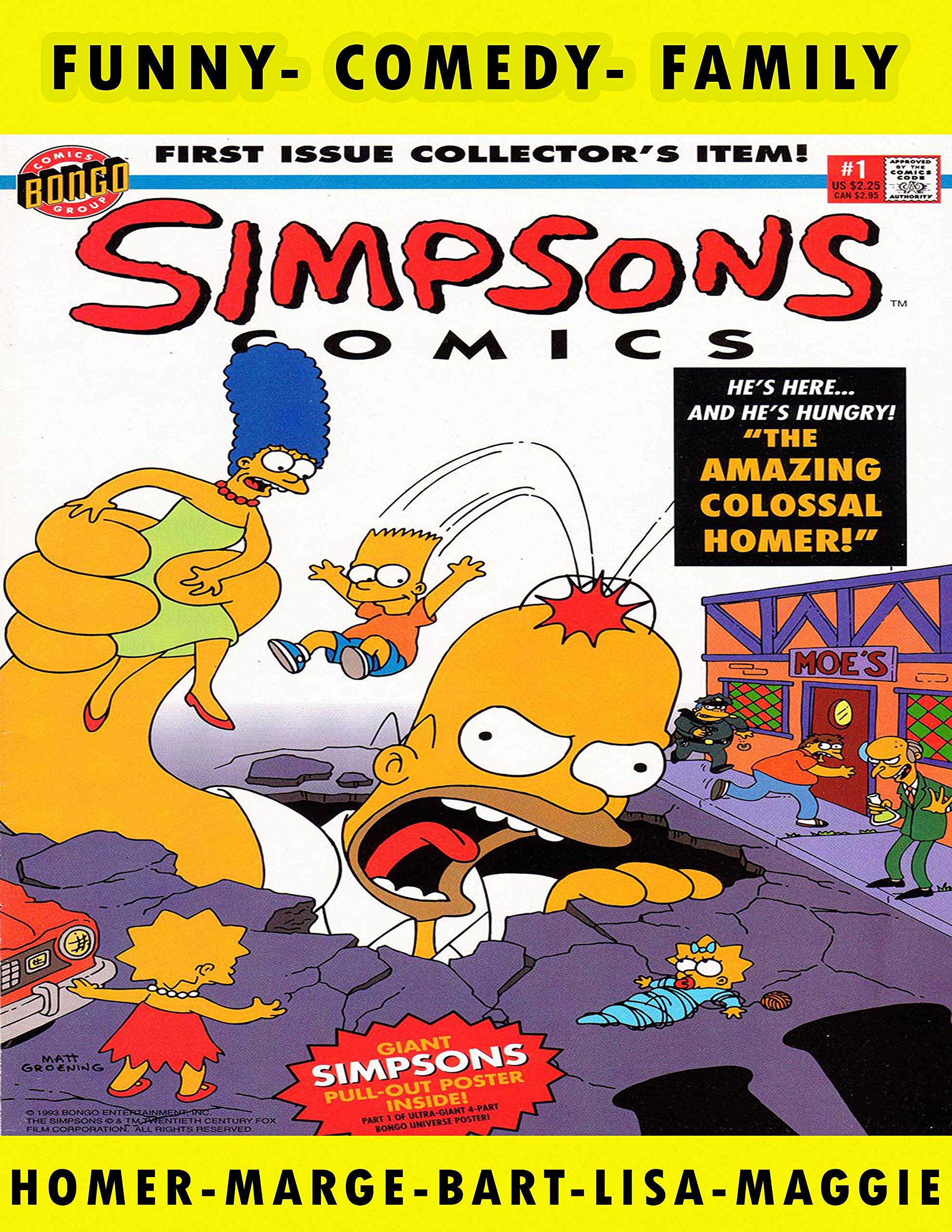 Homer Family: Vol 1 - Funny Simpsons Cartoon Family Comics Books by ...