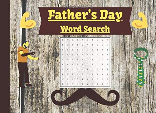 Father's Day Word Search: Activity book with father's day themed word ...