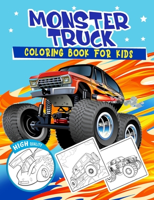 Monster Truck Coloring Book For Kids: Big Coloring Book for Boys and ...