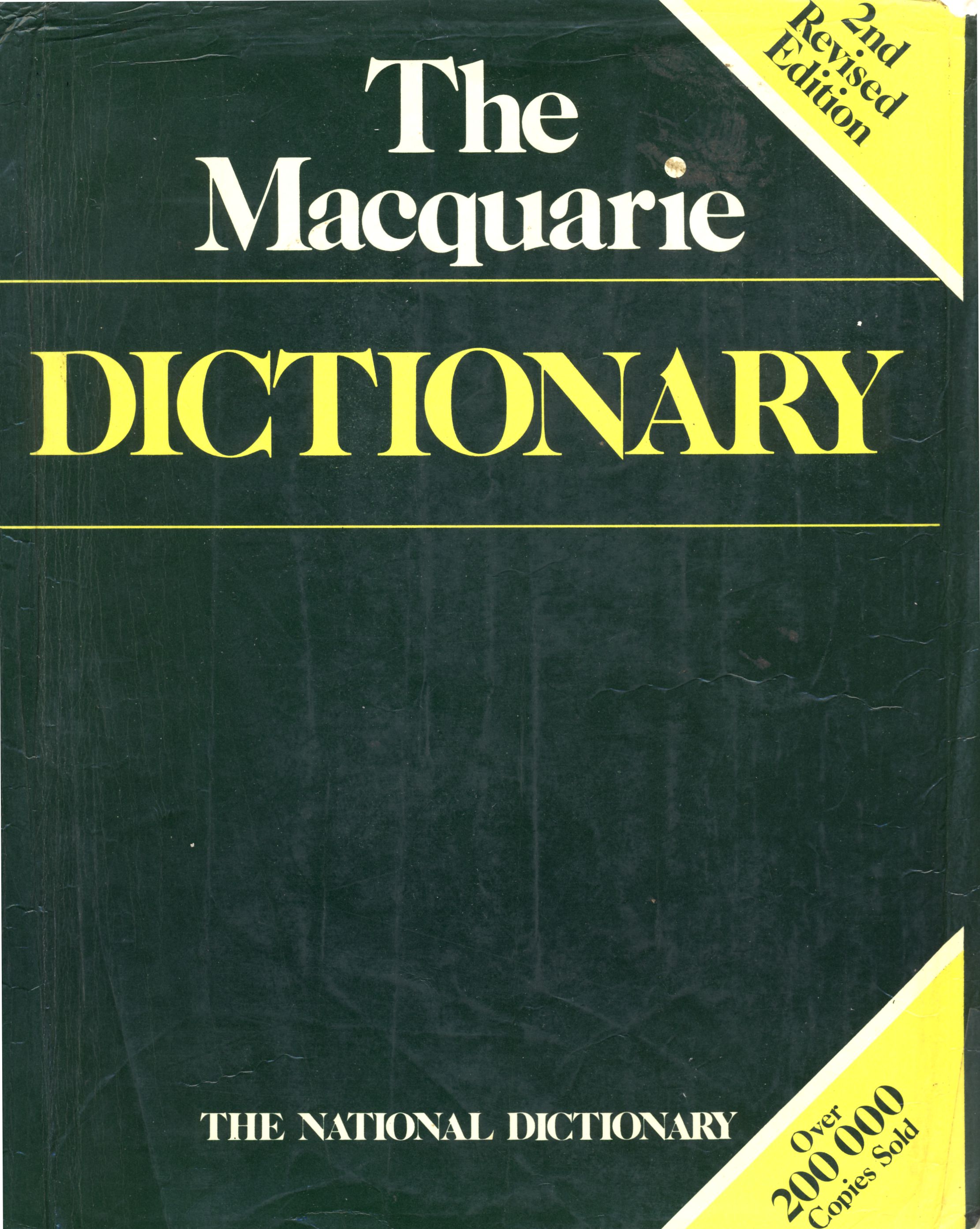 The Macquarie Dictionary by Prof Arthur Delbridge | Goodreads