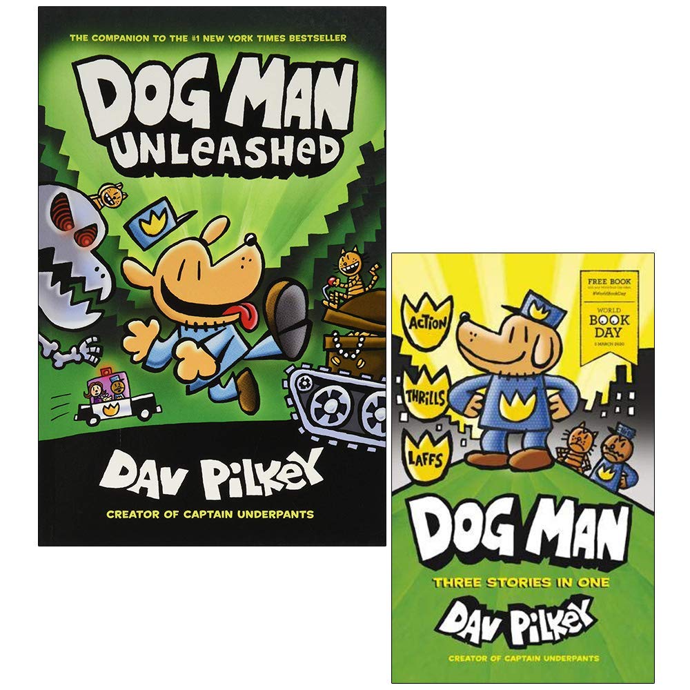 Dog Man 2 Books Collection Set: Dog Man Unleashed & Dog Man World Book ...