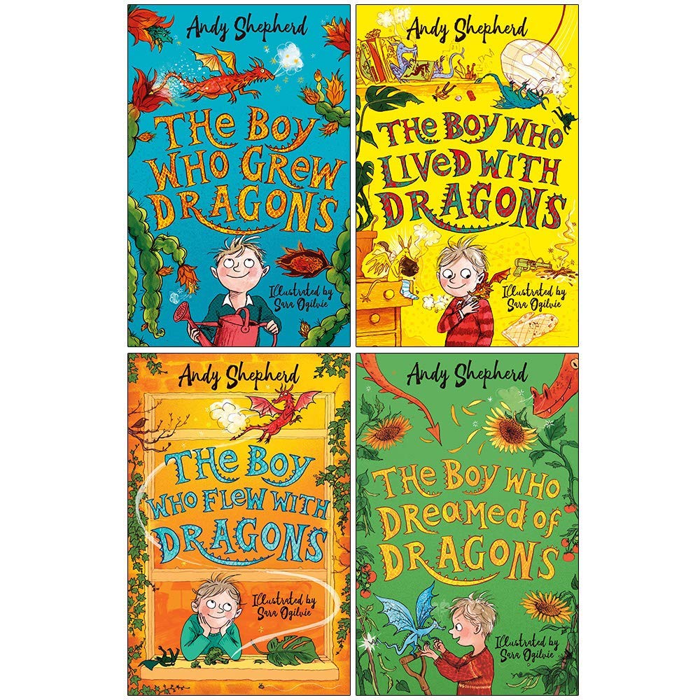Boy Who Grew Dragons Series 4 Books Collection Set By Andy Shepherd by ...