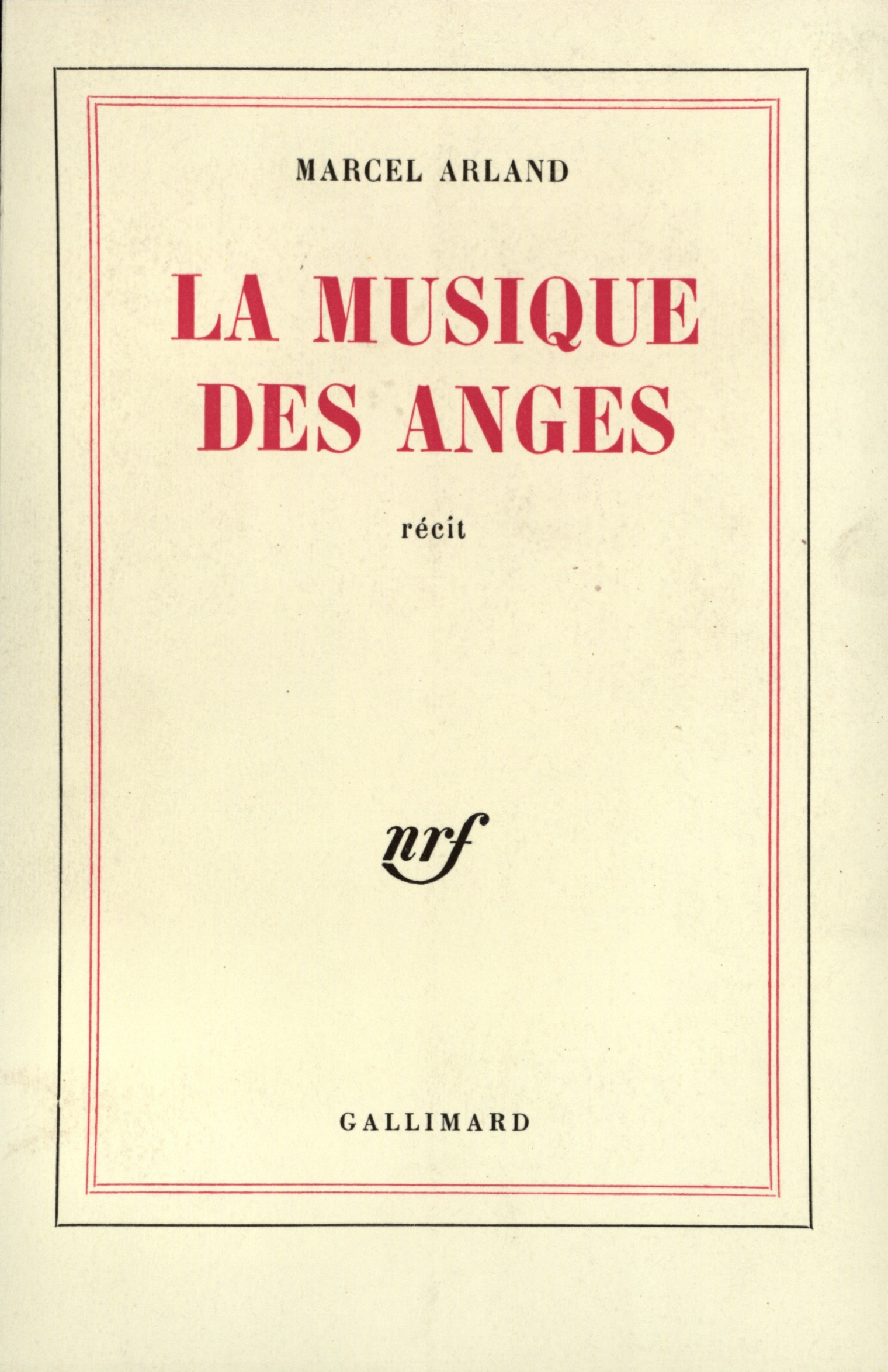 La Musique des Anges by Marcel Arland | Goodreads