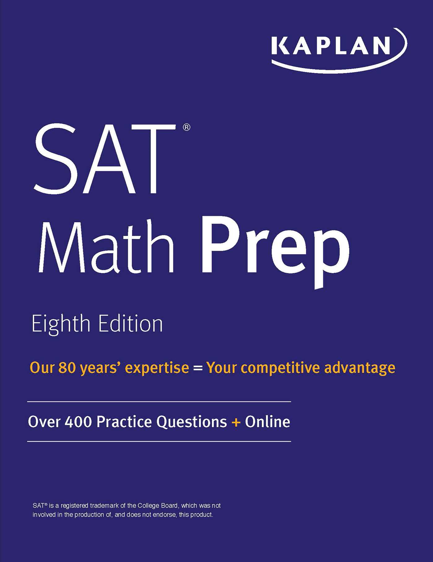 SAT Math Prep: Over 400 Practice Questions + Online by Kaplan Test Prep ...