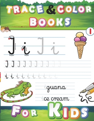 Trace and color books for kids: alphabet tracing and coloring books for ...