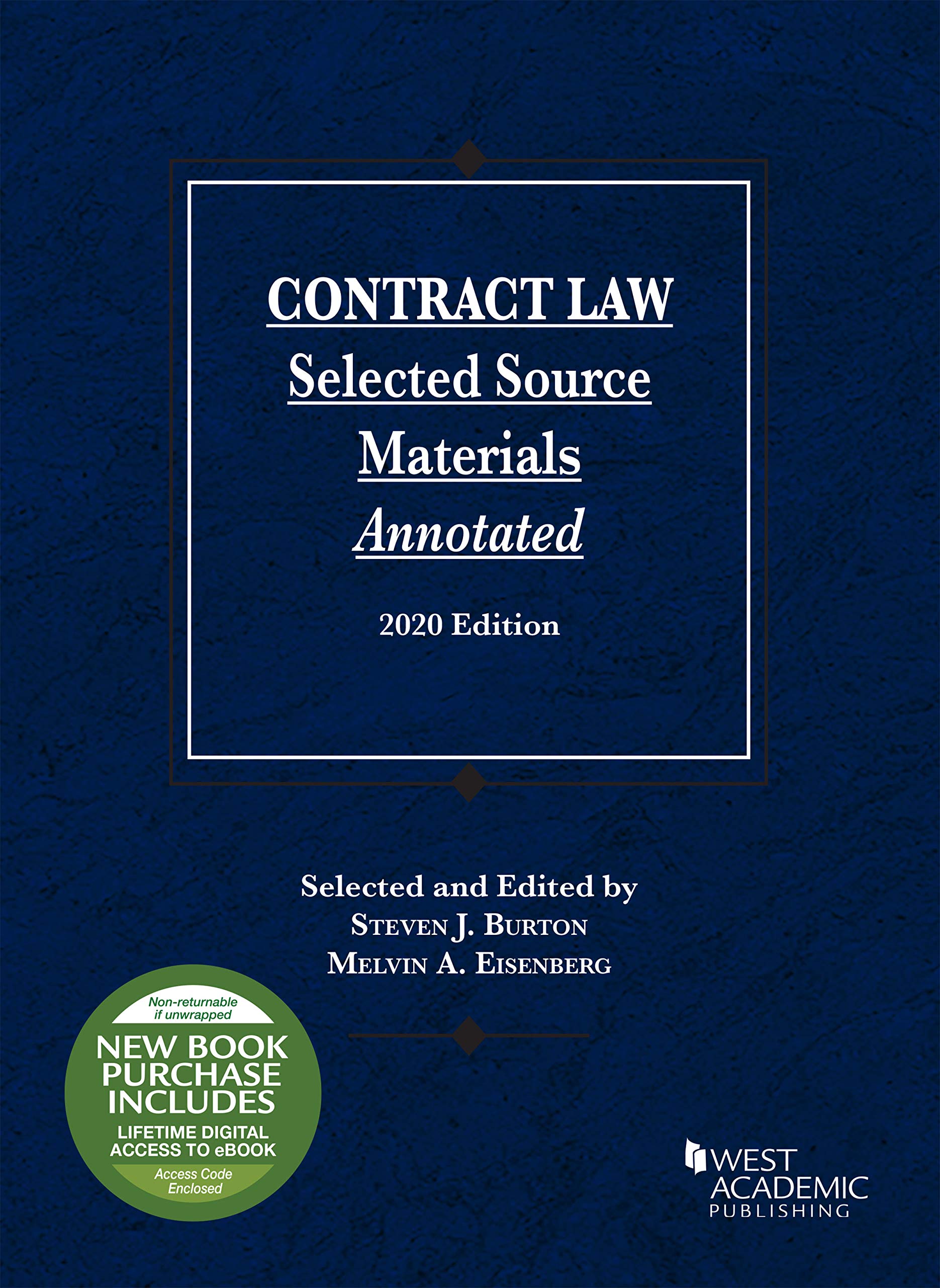 Contract Law, Selected Source Materials Annotated, 2020 Edition by ...