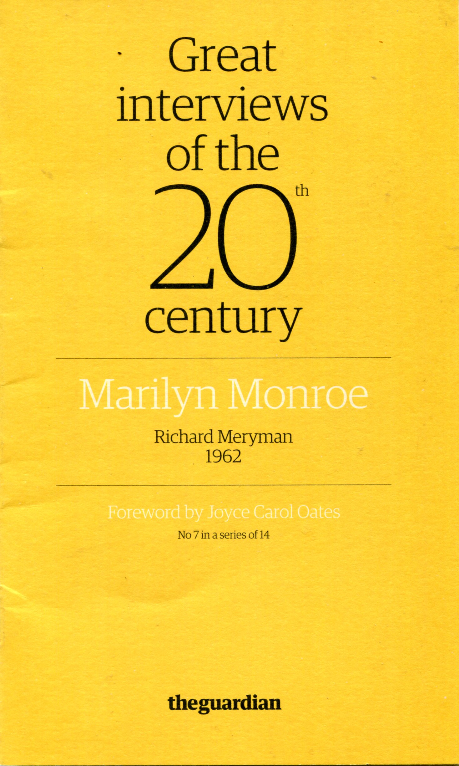 Great interviews of the 20th century: Marilyn Monroe 1962 by Richard ...
