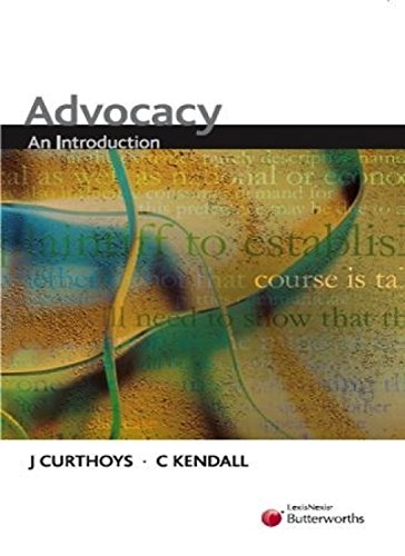 Advocacy: An Introduction by Jeremy Curthoys | Goodreads
