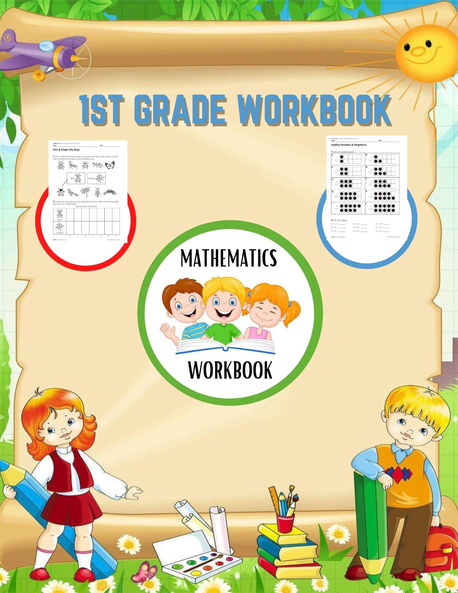 1st grade workbook: 1st Grade Math Workbook Addition and Subtraction ...