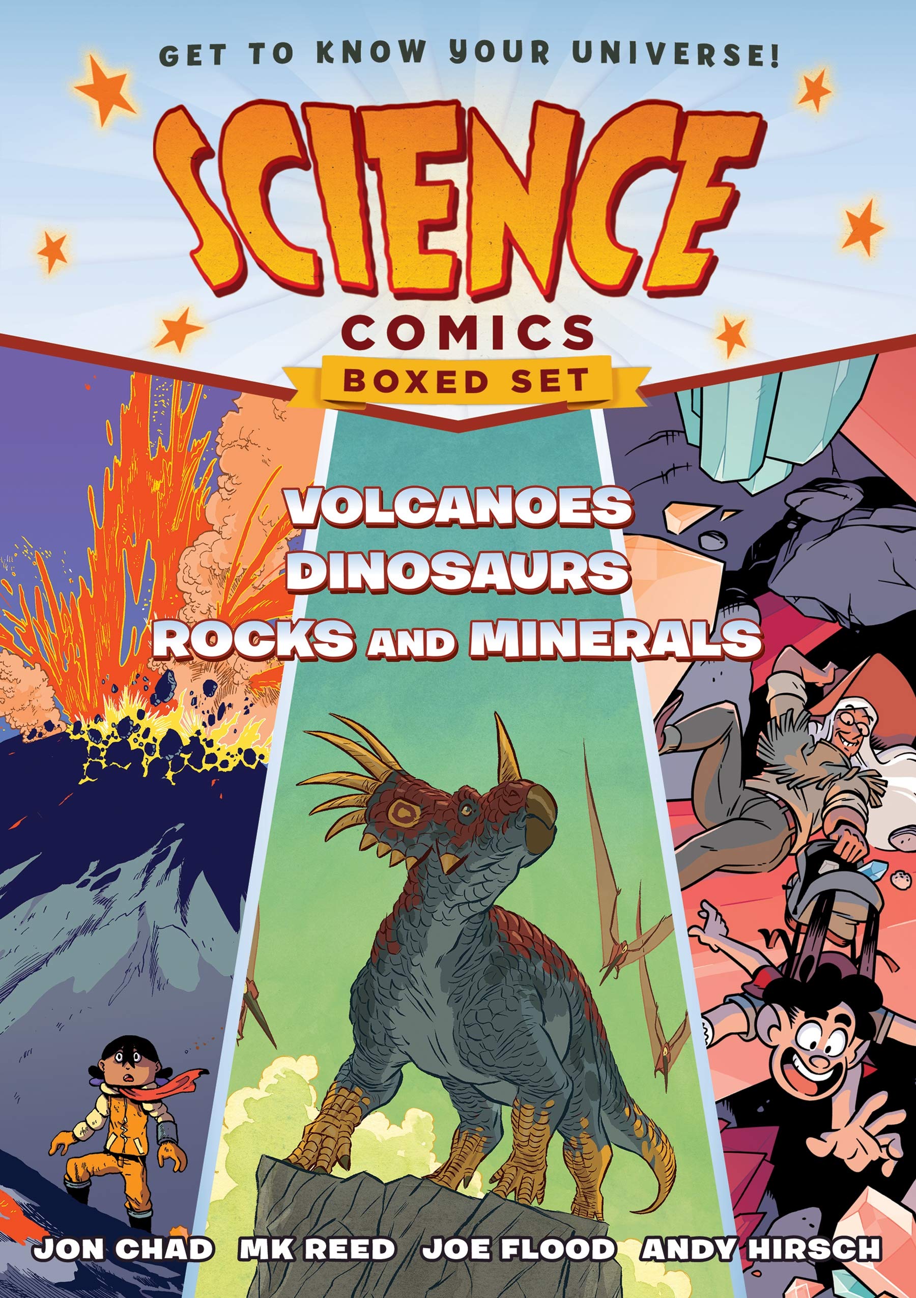Science Comics Boxed Set: Volcanoes, Dinosaurs, and Rocks and Minerals ...