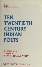 Ten Twentieth Century Indian Poets by R. Parthasarathy | Goodreads