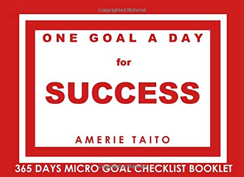 One Goal a Day for Success- 365 Days Micro Goal Checklist Booklet ...