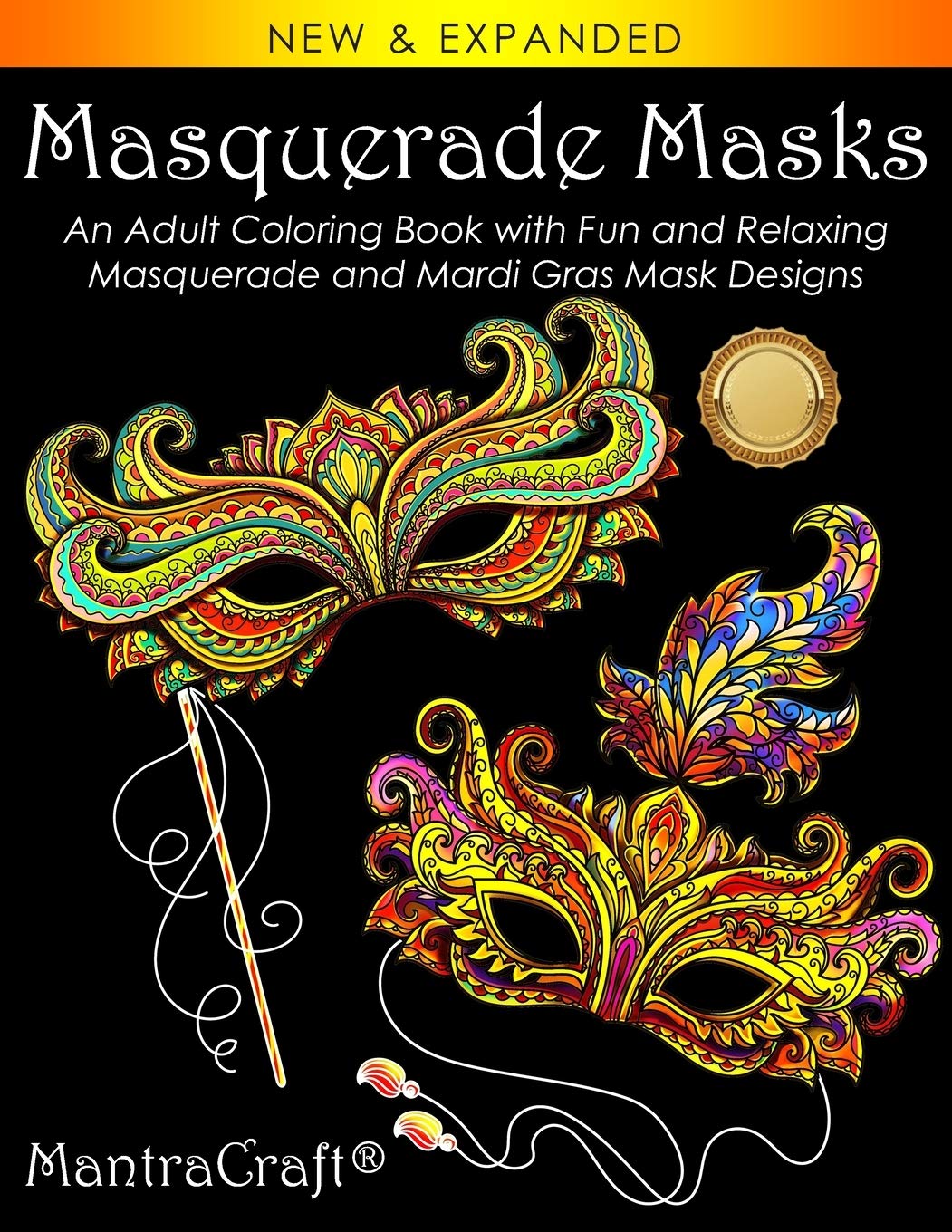 Masquerade Masks: An Adult Coloring Book with Fun and Relaxing ...