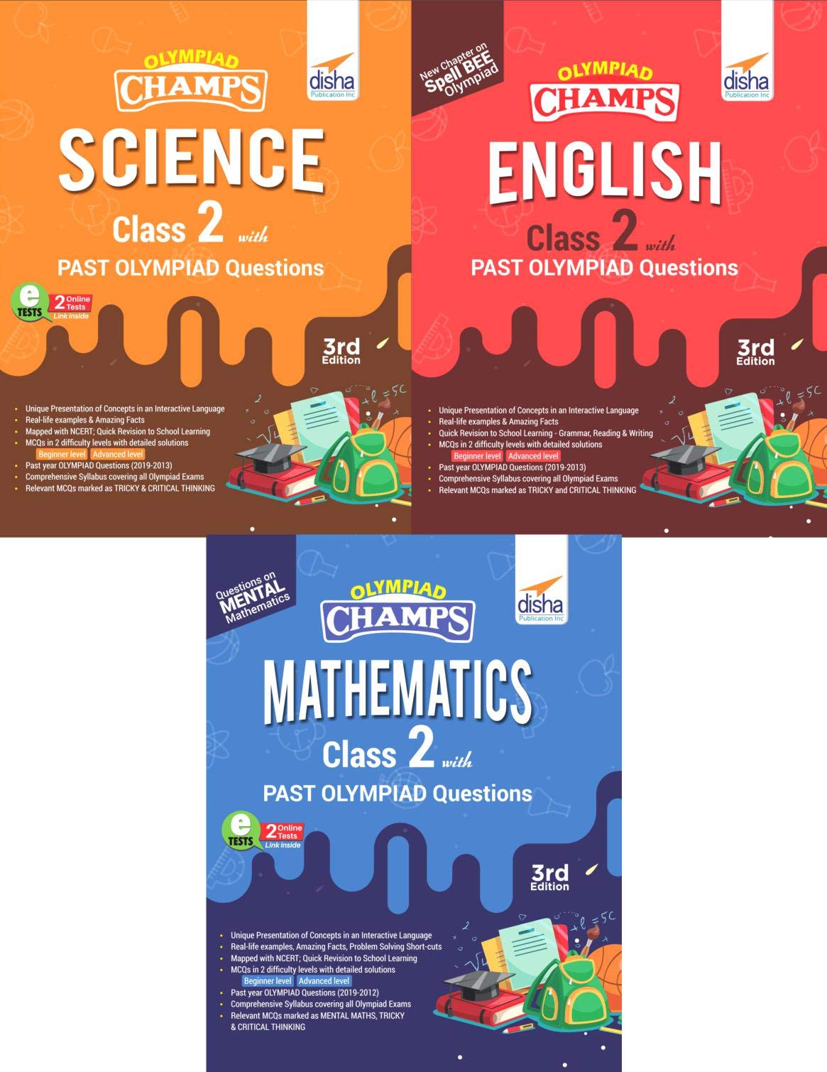 Olympiad Champs Science, Mathematics, English Class 2 with Past ...