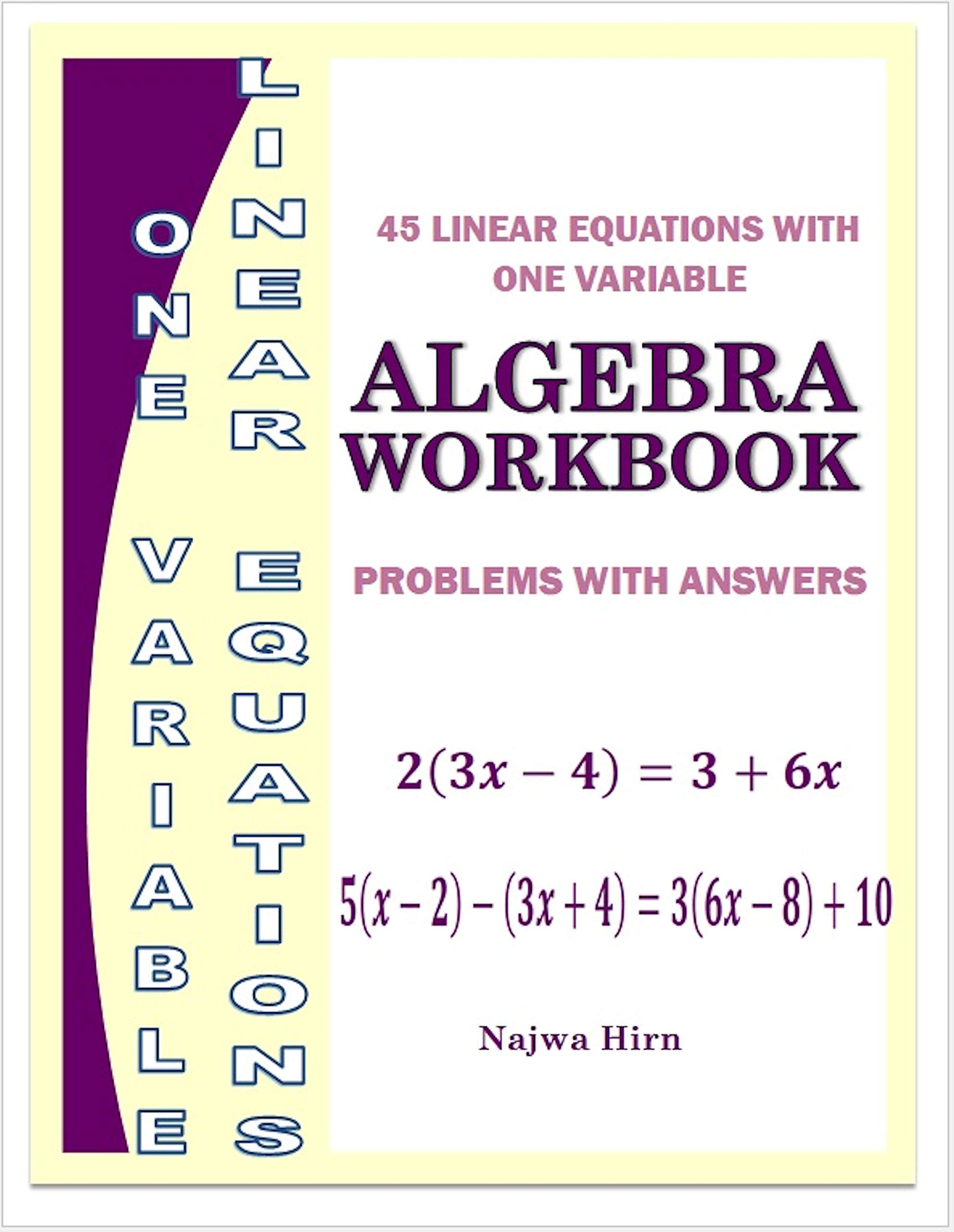 algebra-workbook-linear-equations-with-one-variable-by-najwa-hirn