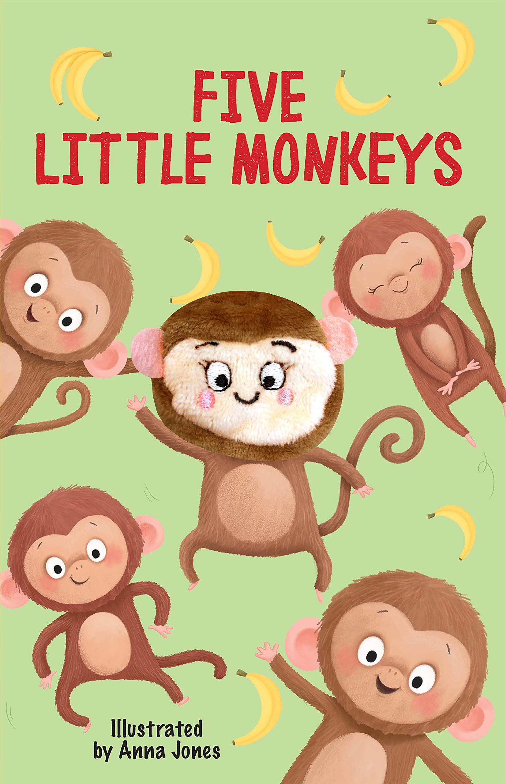 Five Little Monkeys - Children's Finger Puppet Board Book by Little ...