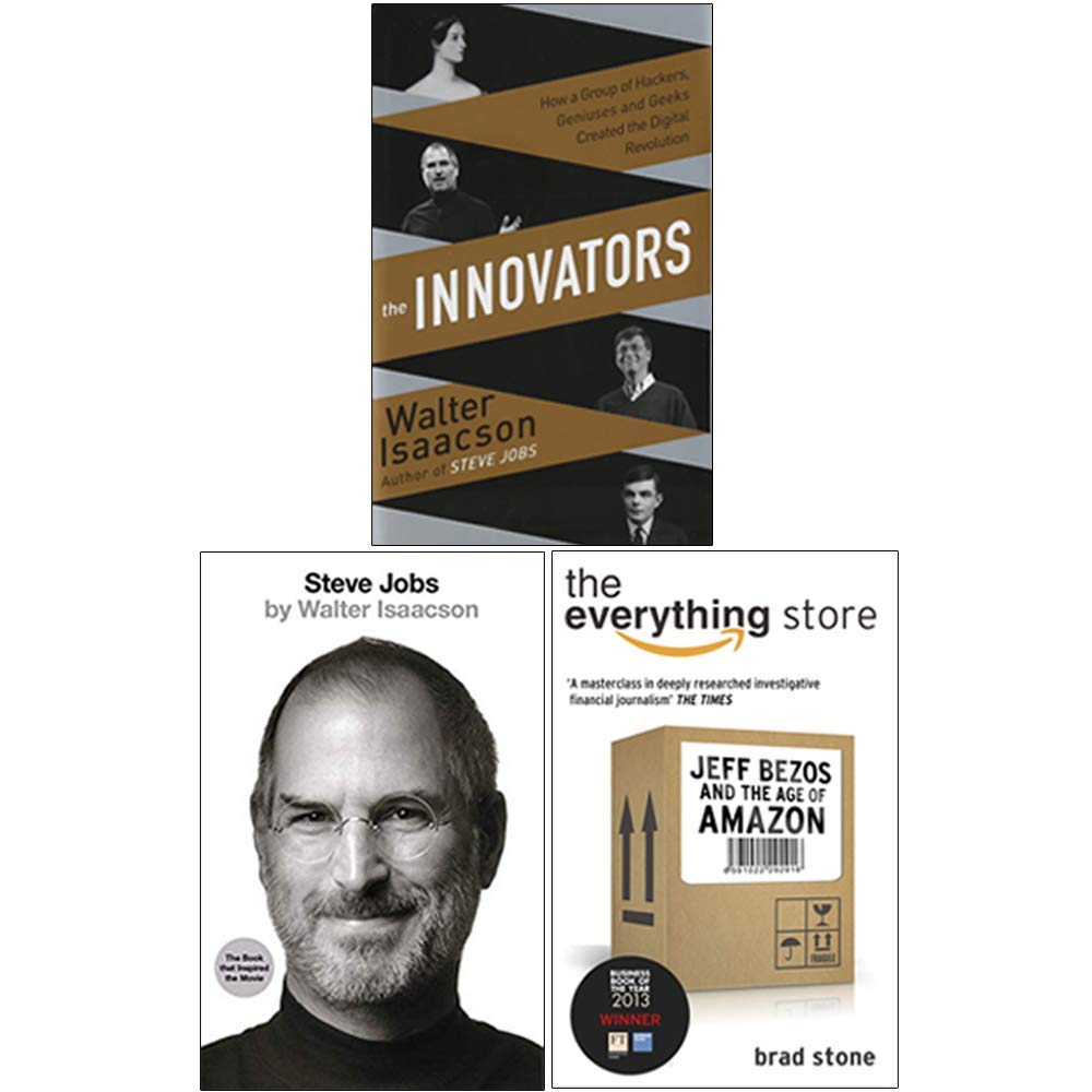Innovators [Hardcover], Steve Jobs, The Everything Store 3 Books ...