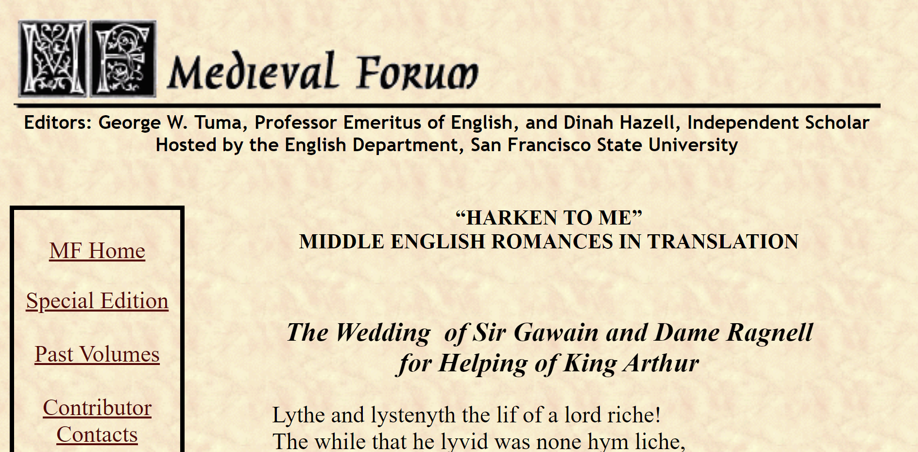 The Wedding of Sir Gawain and Dame Ragnell for Helping of King Arthur ...